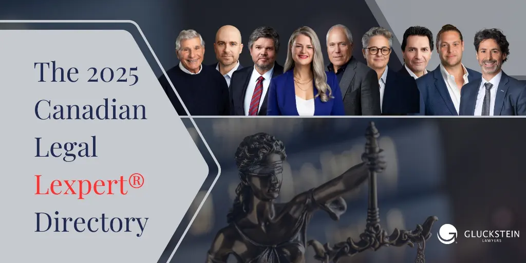 9 Gluckstein Lawyers Named to 2025 Lexpert Directory