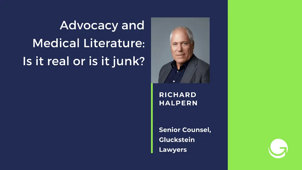 In Advocacy and Medical Literature. Is it Real or is it Junk?